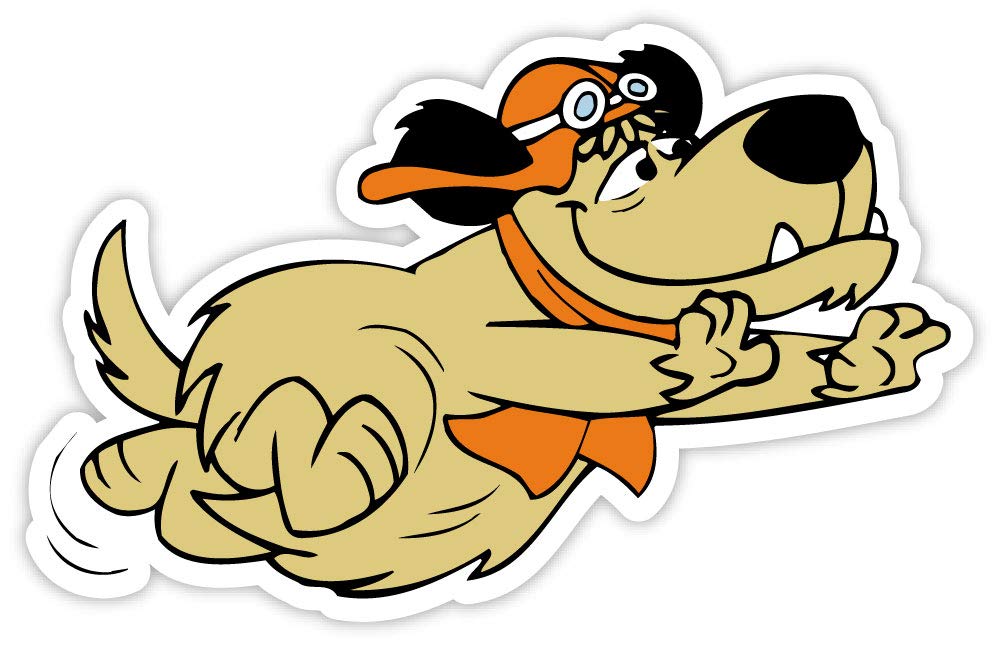 Muttley Mutley Cartoon Bumper Sticker Decal 4 034 X 5 034 Dick