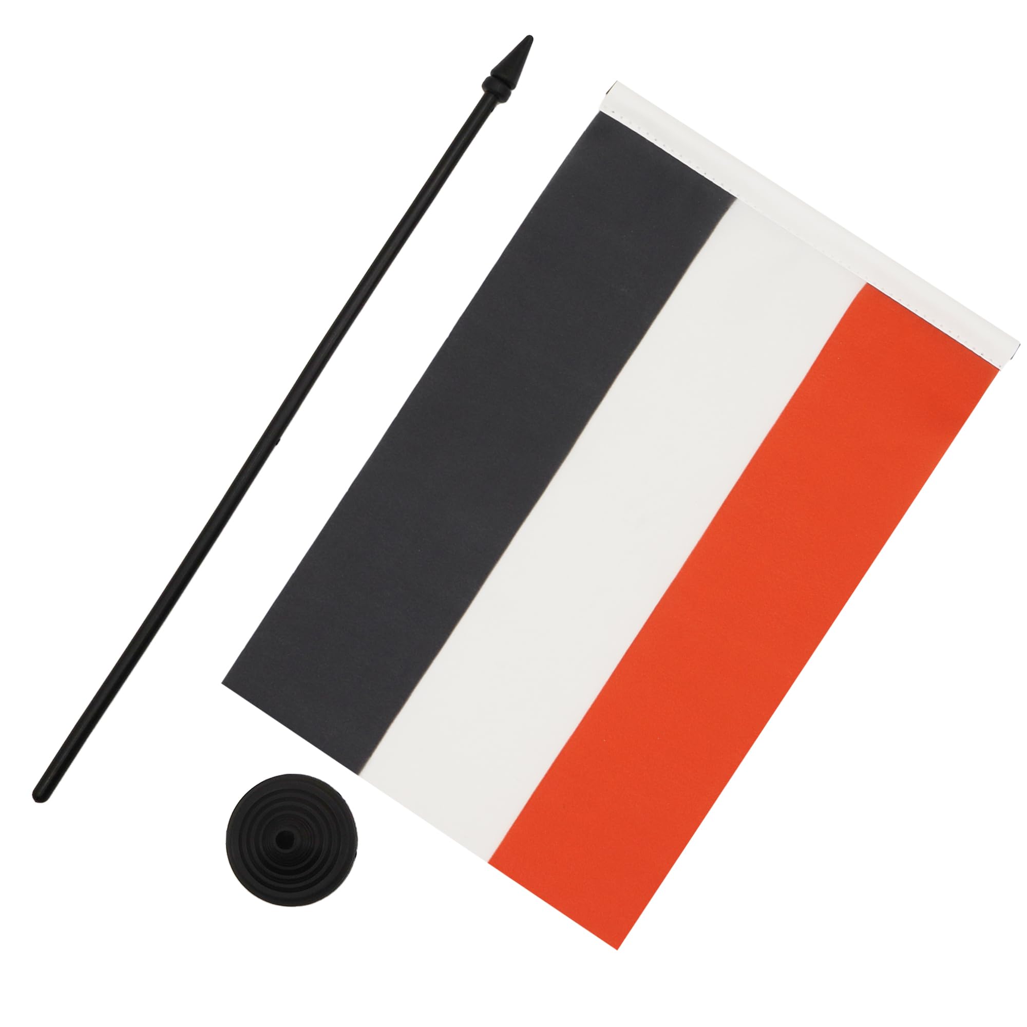 Yemen Table Flag 5” x 8” – Yemeni Desk Flag 21 x 14 cm – Black plastic ...