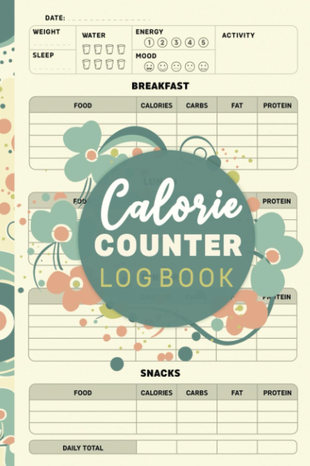 Calorie Counter Log Book: Nutrition Calorie intake tracker - Simple ...