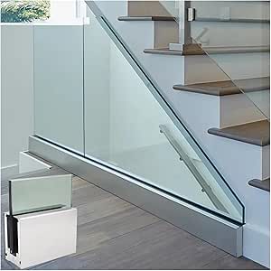 Amazon.com: Glass Panels Railing System, Floor/Embedded/Side Mount ...
