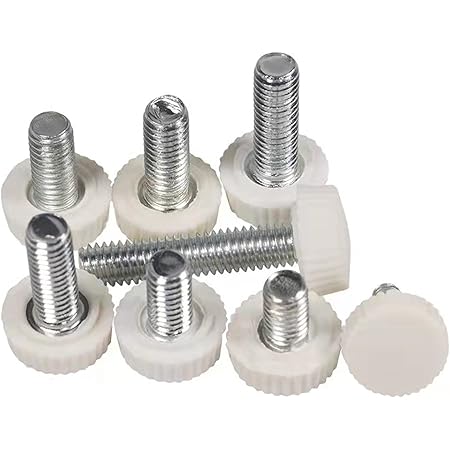 Amazon.com: uxcell M6 x 10mm Metric Male Thread Knurled Clamping Knobs ...