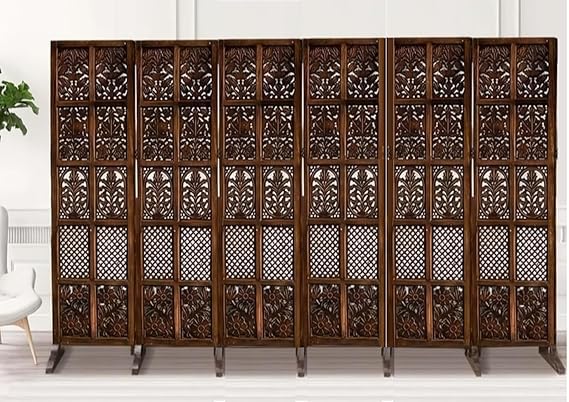 Lucky Lumber Wooden Living Room Partition Room Divider Solid Wood Room ...