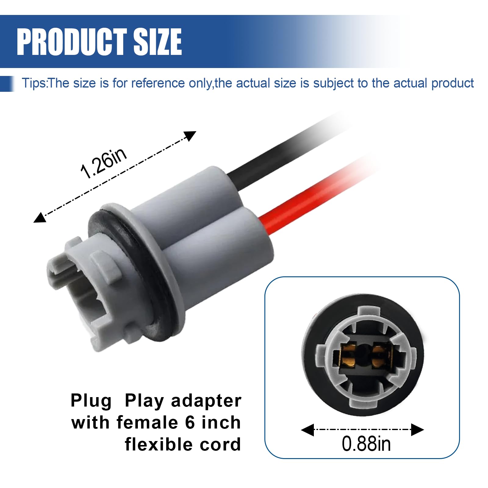 Snapklik.com : UHANBUT T15 Bulb Socket Pigtail Wiring Harness Adapter ...