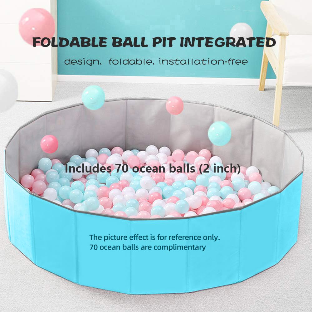 Snapklik.com : OMNISAFE 47x118Inch Kids Ball Pit Include 70 Balls ...