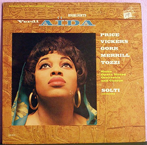 AIDA - 3 RECORD SET - vinyl lp. LEONTYNE PRICE - JON VICKERS - RITA ...