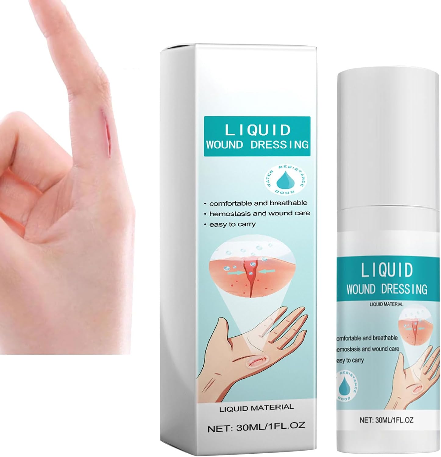 Liquid Bandage Spray, 30ml Waterproof Spray Plasters,Breathable ...