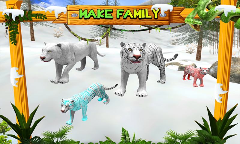 White Wild Tiger Family Survival 3D - App on Amazon Appstore