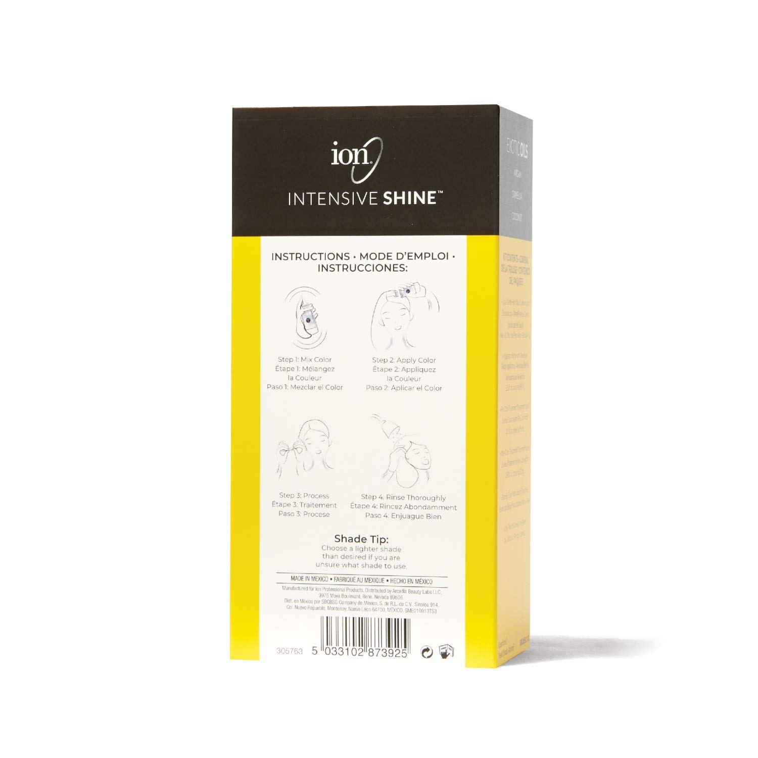 Snapklik.com : Ion Intensive Shine Hair Color Kit Cool Blonde 8NV Cool ...