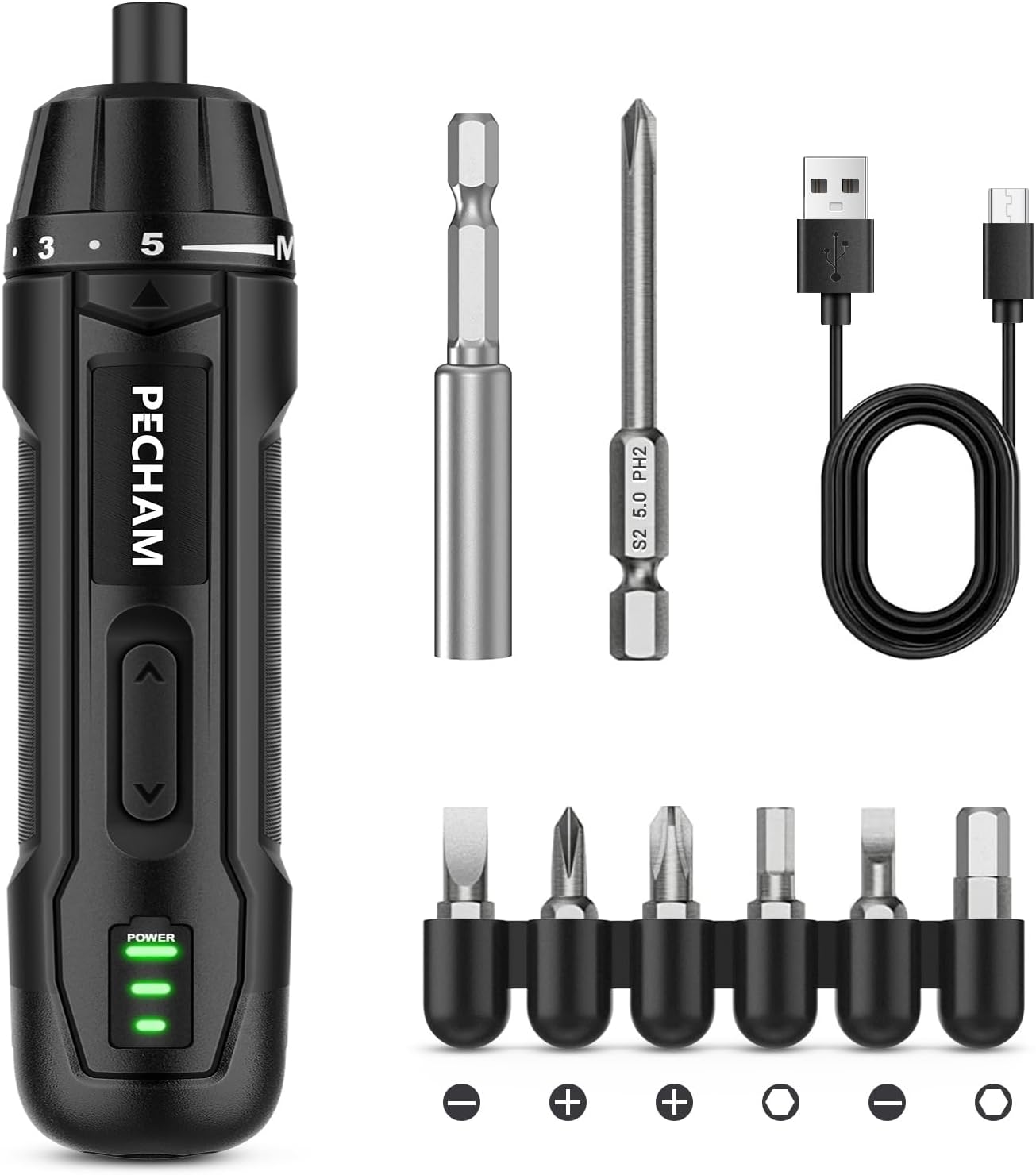 Amazon.com: KKMOL Electric Screwdriver,3.6V Small Cordless Screwdriver ...