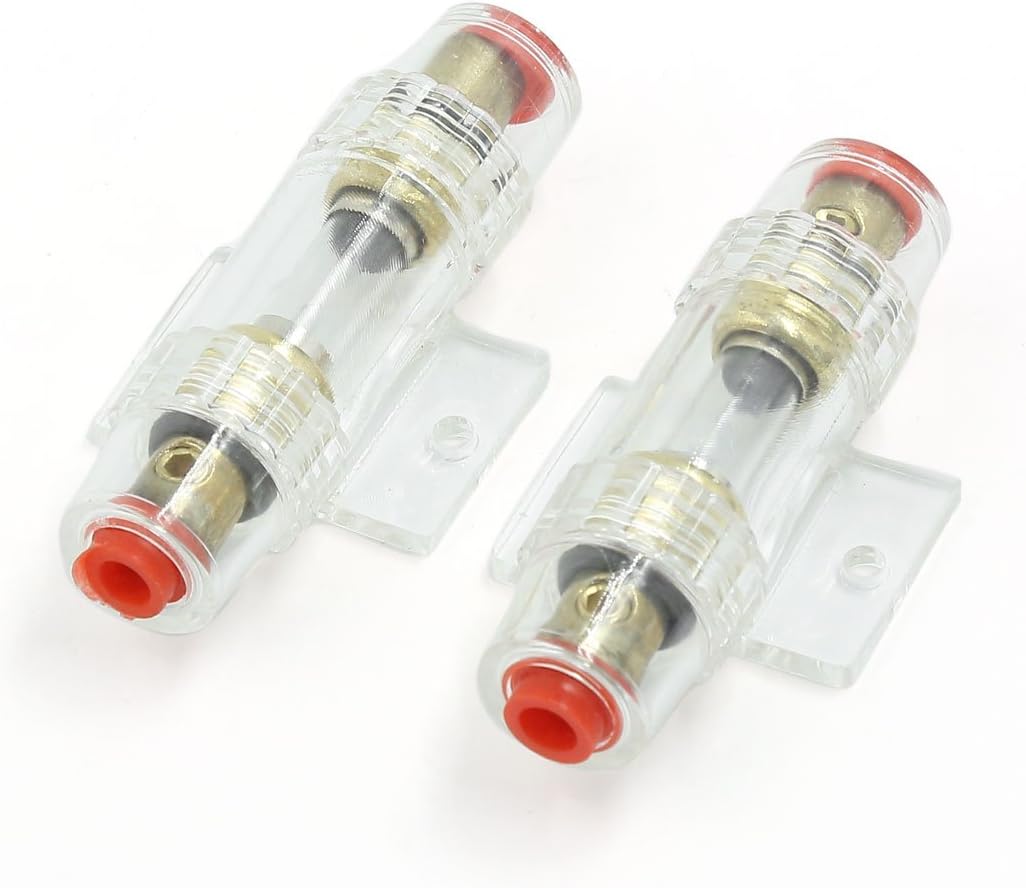 IIVVERR 2 Pcs 60A 1 in 1 Out in-line Fuse Holder for Car Subwoofer ...