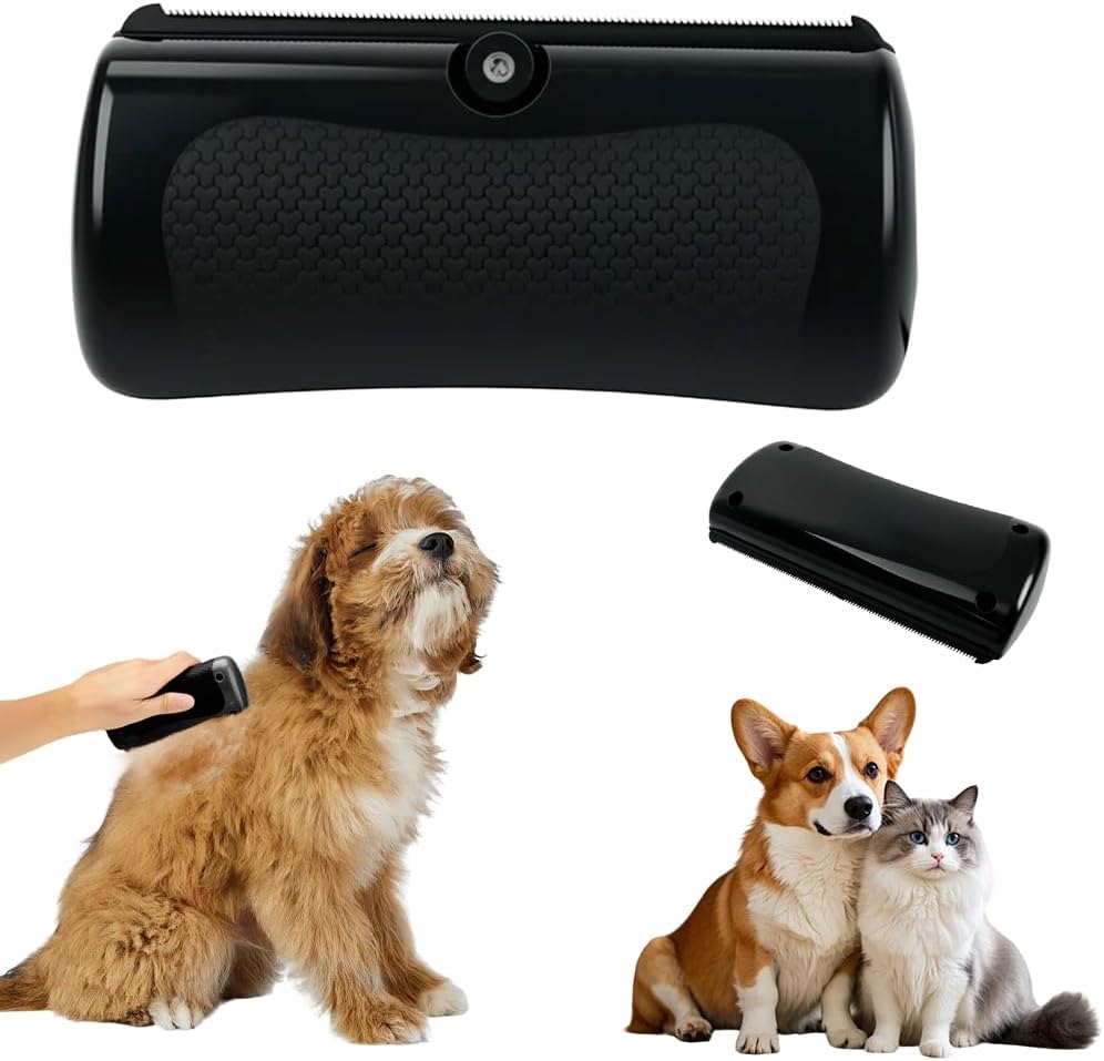 Groompro Deshedding Brush, Rhykin Brush for Pets, Shedding & Grooming Supplies, Pet Hair Removal ...