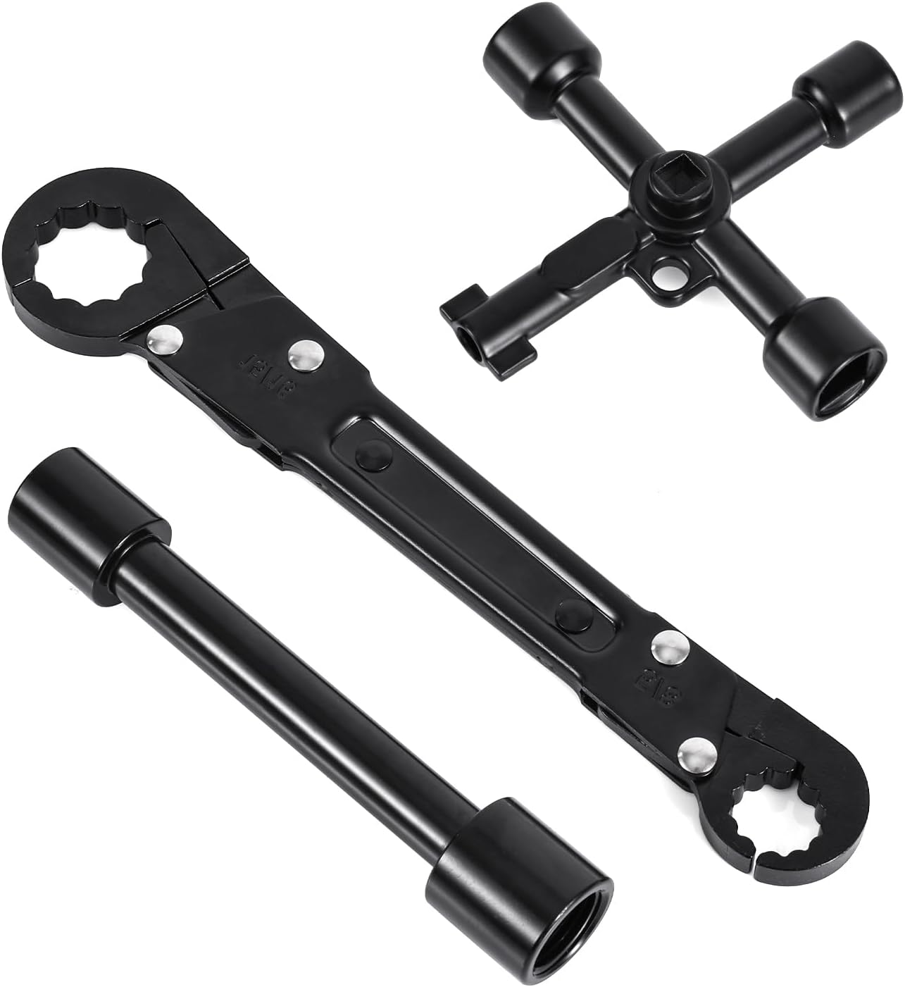 3pcs Plumbing Tools, Plumbers Angle Stop Wrench Set and Compression ...