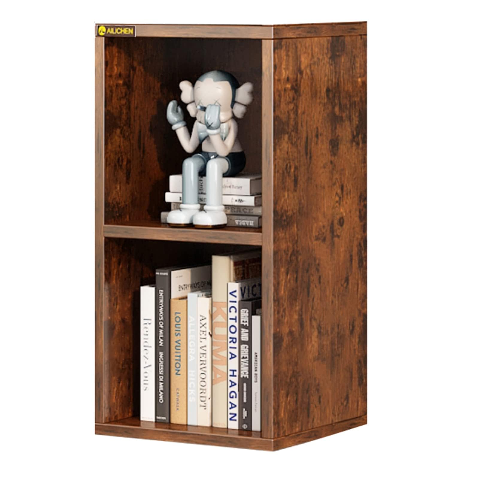 Amazon.com: 23.6" Small Narrow Bookshelf, Modern Wooden Corner Bookcase ...