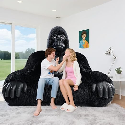 Amazon.com: Giant Inflatable King Kong Sofa Gorilla Blow Up Sofa ...