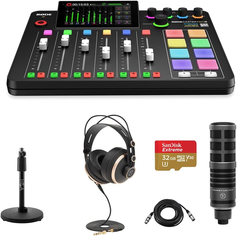 Amazon.com: Rode RODECaster Pro II Integrated Audio Production Studio ...
