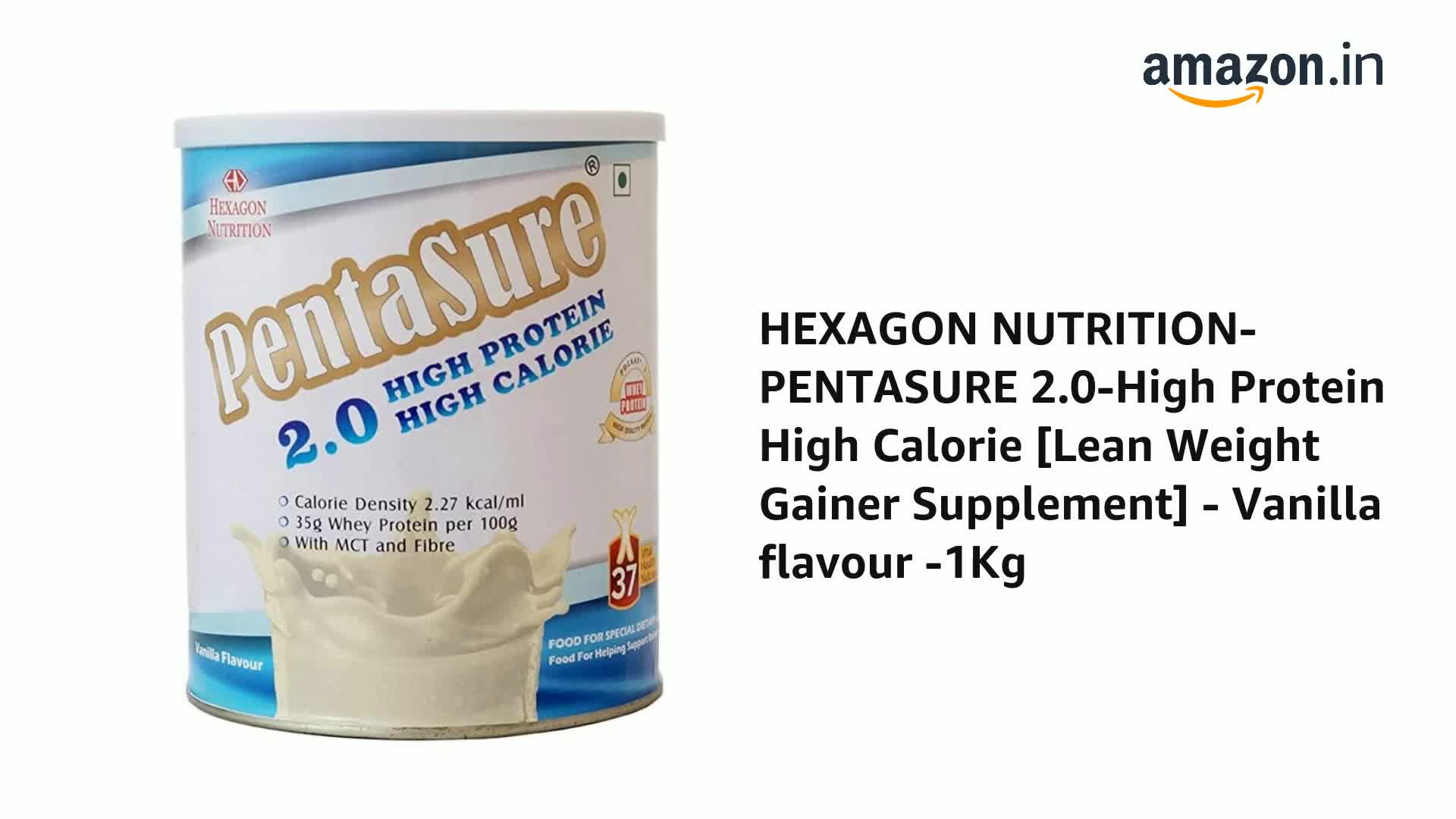 Watch HEXAGON NUTRITION-PENTASURE 2.0-High Protein High Calorie [Lean ...