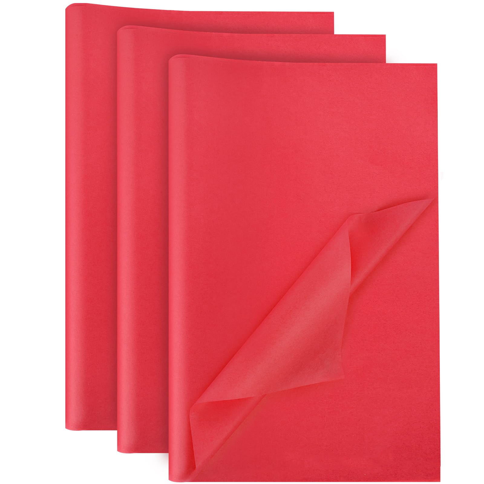 Amazon.com: VGOODALL 120 Sheets Red Tissue Paper, 14 x 20 Inch Red ...