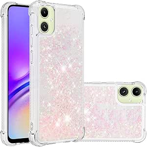 Amazon.com: MEIKONST for Samsung Galaxy A05 Case Bling Quicksand Clear Soft TPU Silicon ...