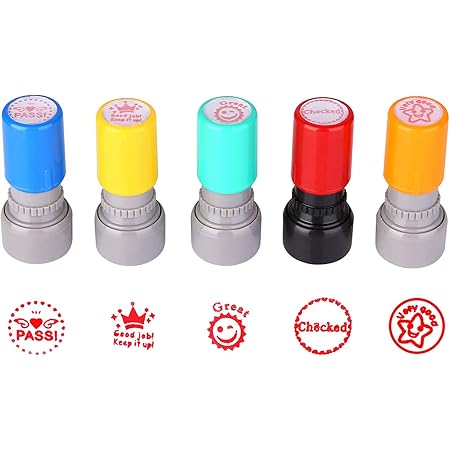 Amazon.com: Stamps for Kids, LUCKYBIRD S1118 Best Self Inking Plastic ...