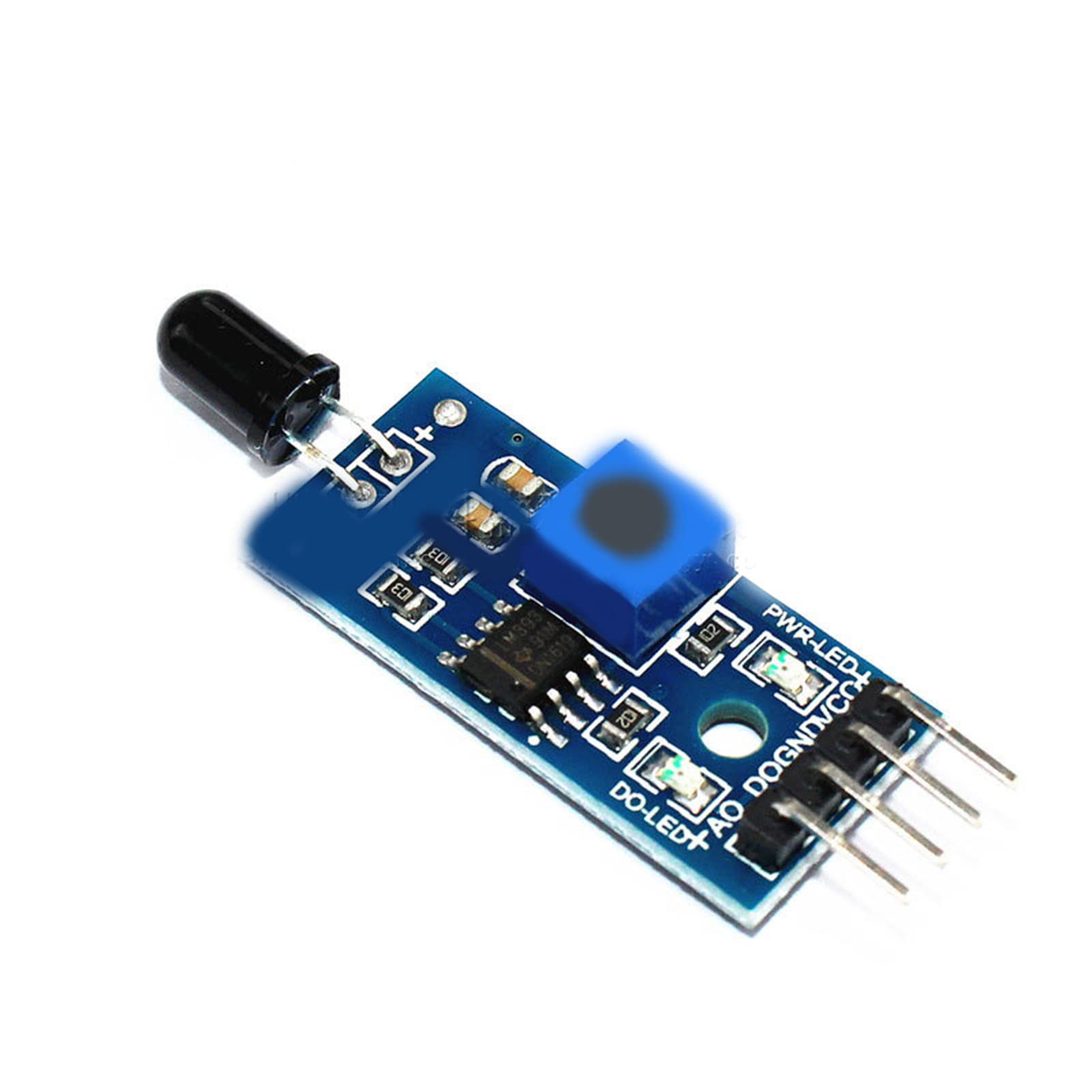 4 Pin Flame Sensor Module Fire Source Detection Module Infrared