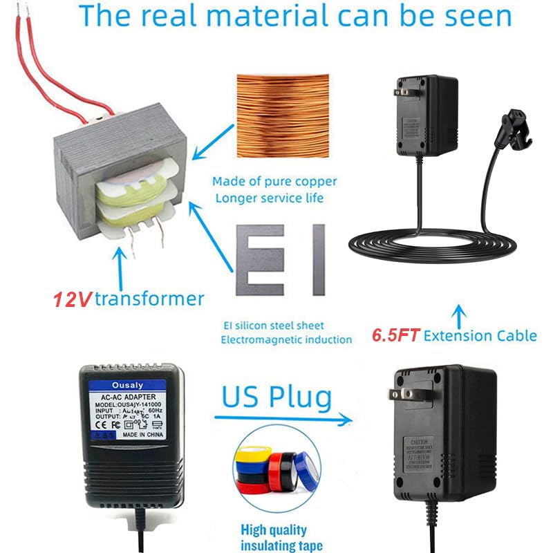 Snapklik.com : 12VAC 2-Hole Power Adapter For Vintage Halloween Fiber ...