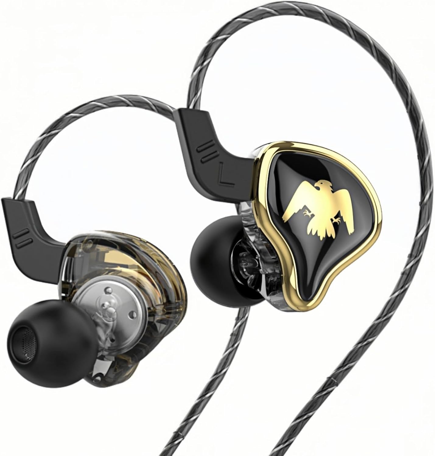 Amazon.com: HJX QKZ AK6 ARES HiFi Wired Earbuds with Microphone，IEMs ...