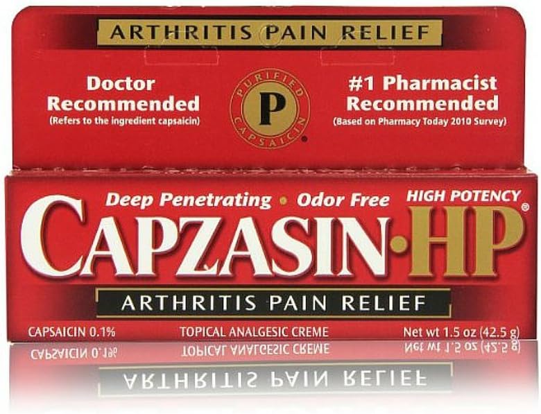 Amazon.com: PACK OF 3 EACH CAPZASIN-HP CREME 1.5OZ PT#31192675142 ...