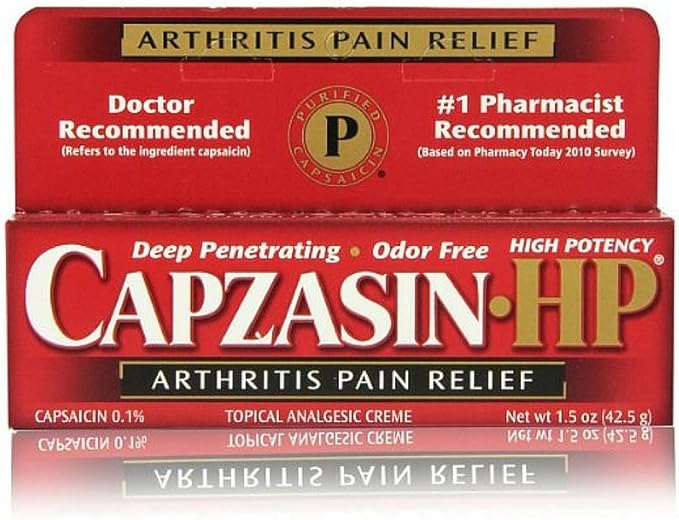 Amazon.com: PACK OF 3 EACH CAPZASIN-HP CREME 1.5OZ PT#31192675142 ...