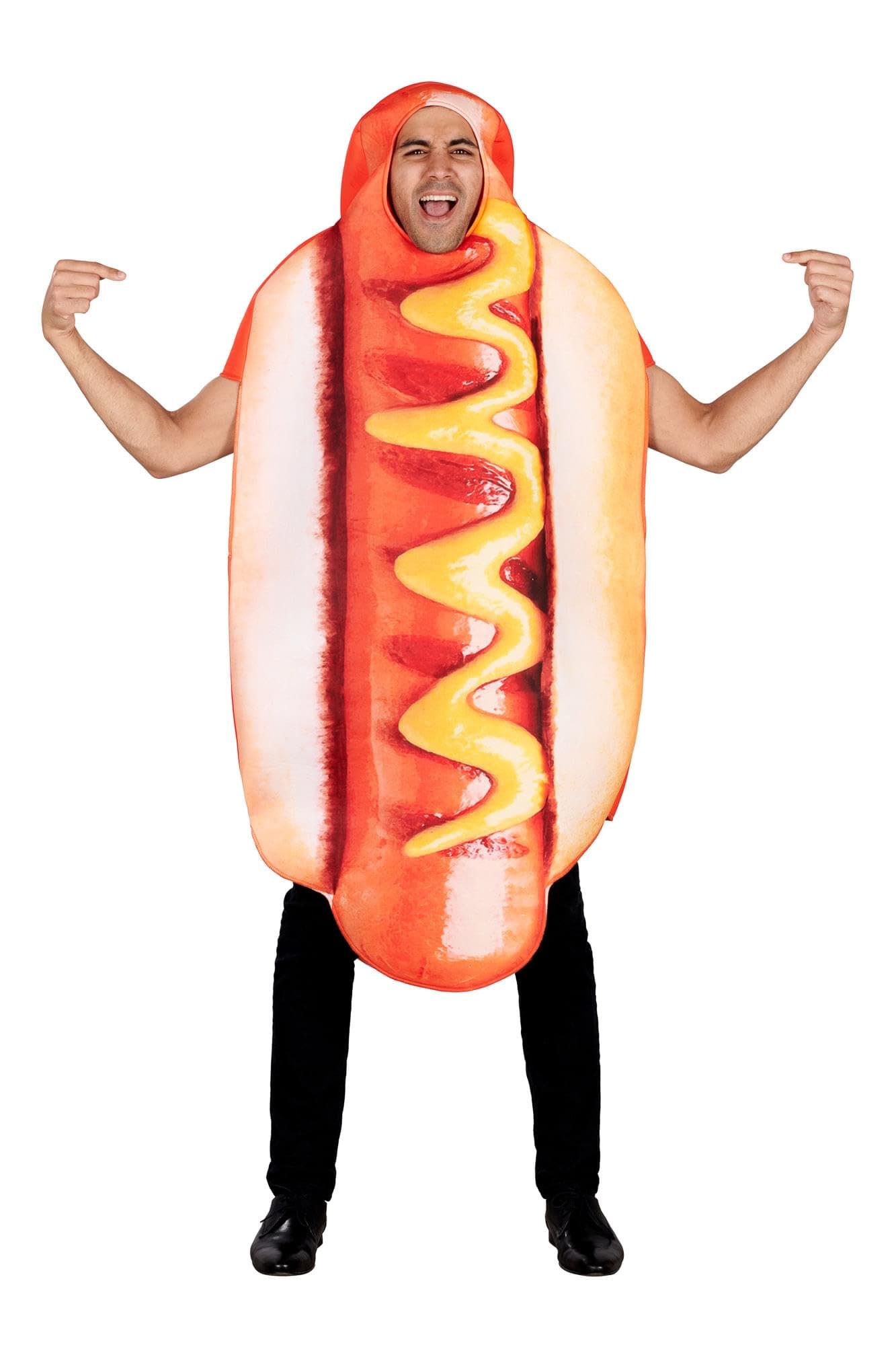 Amazon.com: Hot Dog Adult Costume | One Size Brown : Clothing, Shoes ...
