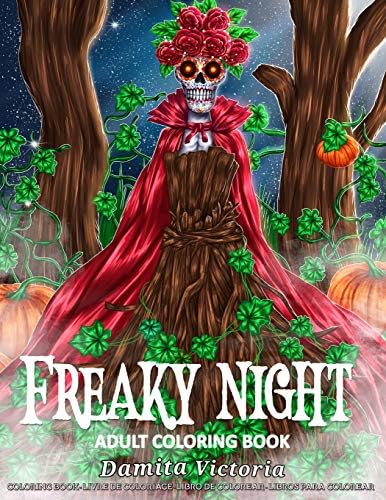 Adult Coloring Book | Freaky Night: A Horror Coloring Book with Ghostly ...