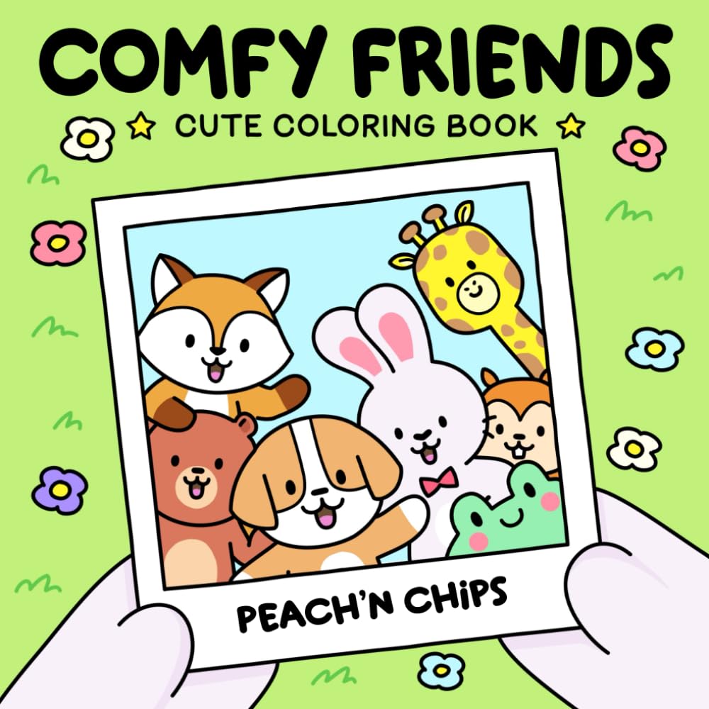 Amazon.com: COMFY FRIENDS: Cute Coloring Book for Adults and Teens ...