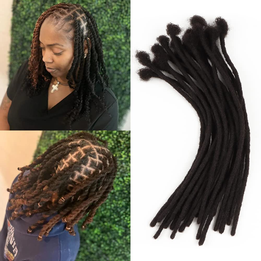 Amazon.com : Orientdreads Afro kinky Loc Extensions Human Hair 0.4cm 0 ...