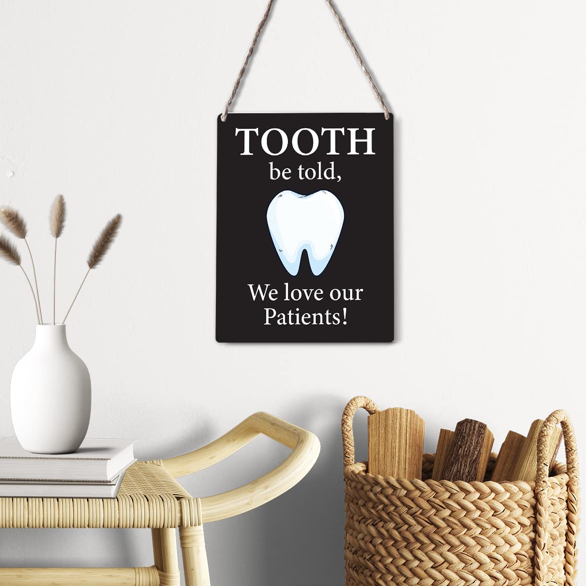 Snapklik.com : Dental Signs Wall Decor Wood Plaque Tooth Be Told We ...