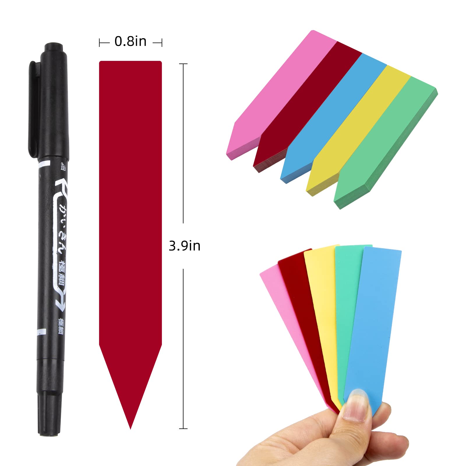 Snapklik.com : 200Pcs 4 Inch Plastic Plant Labels For Seedling ...