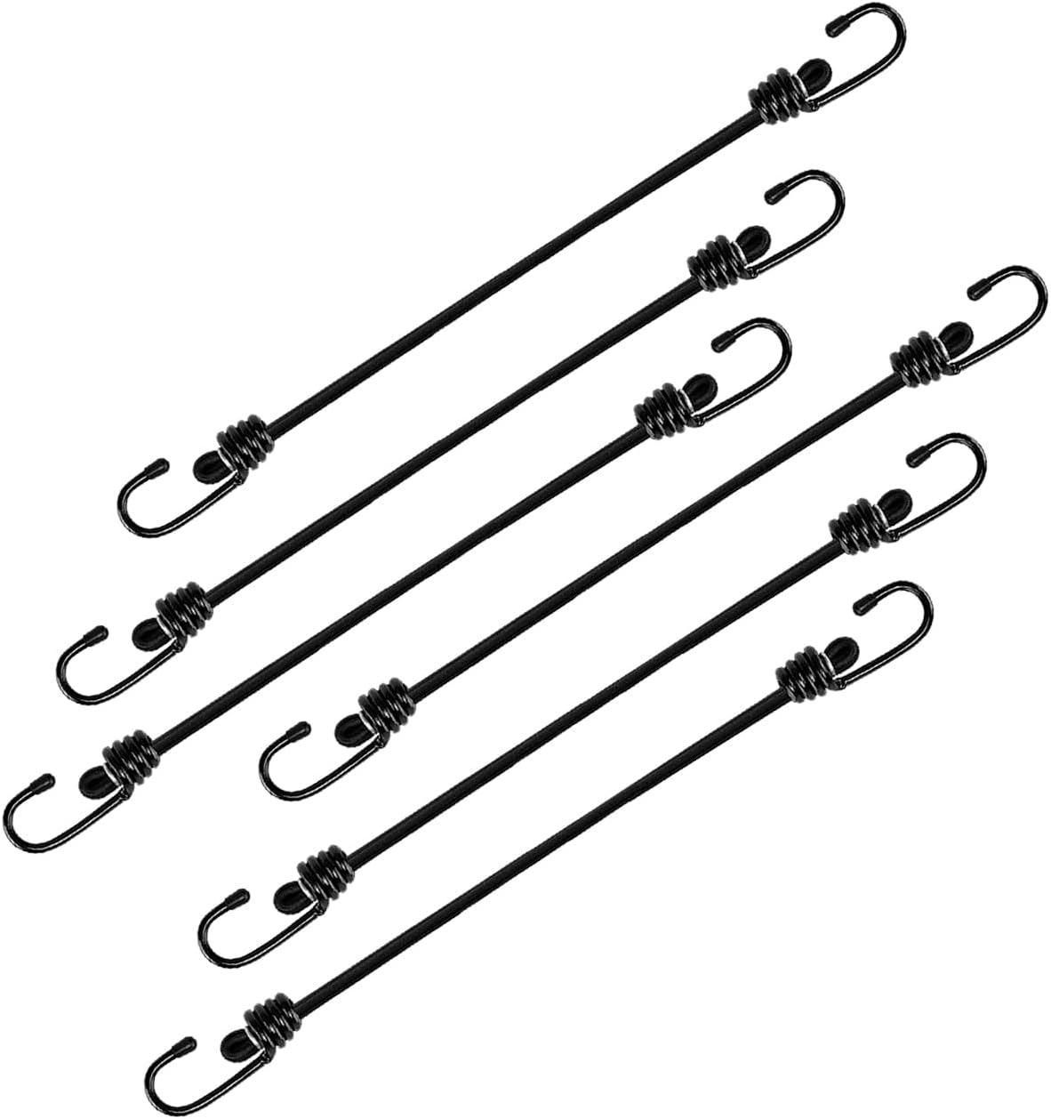 SDTC Tech 24 Inch Heavy Duty Outdoor Bungee Cords with Hooks, 2 Pack ...