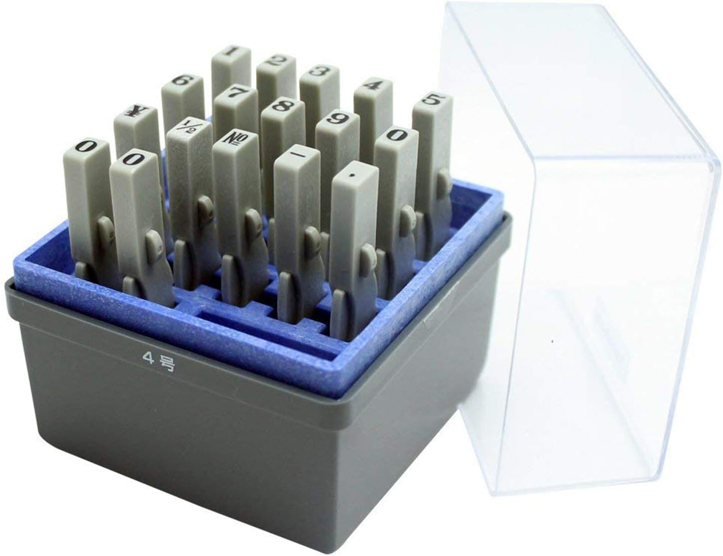 Amazon.com: Shachihata GRN-4M Stamp, Interlocking Type, Number Set ...