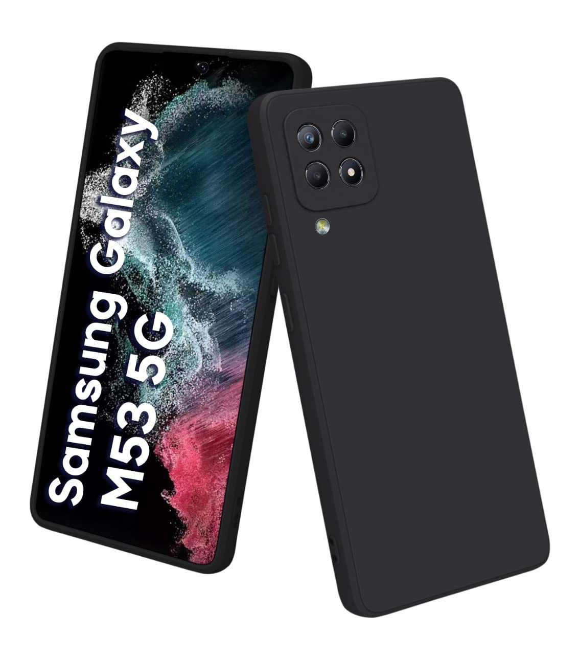 TRUEUPGRADE Liquid Silicone Back Cover Case for Samsung Galaxy M53 5G ...
