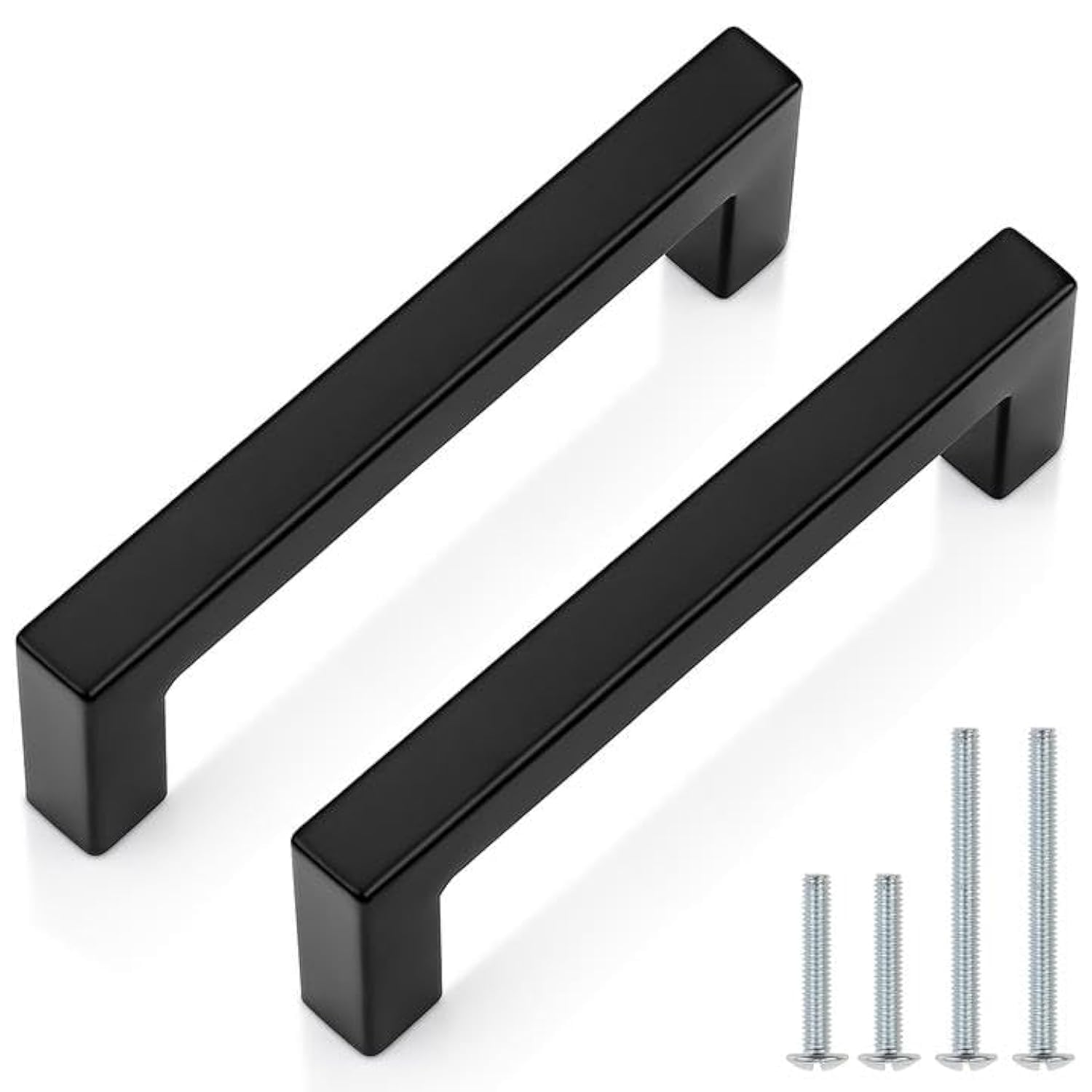 Probrico 50 Pack| Black Cabinet Handles 3-3/4 Inch(96mm) Hole Centers ...