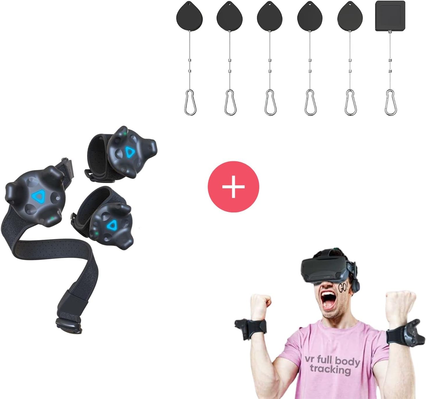 Amazon.com: Skywin VR Tracker Belt and Strap for HTC Vive System (1 Belt 2Hand Straps) + VR ...