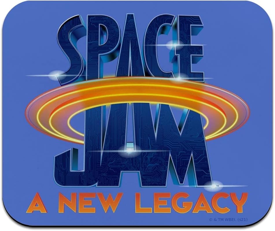 Amazon.com: Space Jam: A New Legacy Logo Low Profile Thin Mouse Pad ...
