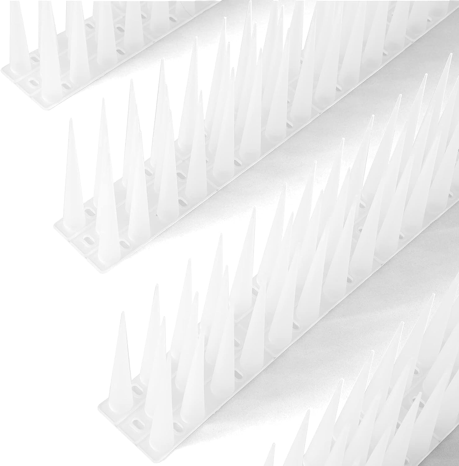 ALMEKAQUZ Plastic Bird Spikes,Set of 14,15 Ft,Bird Deterrent Spikes for ...