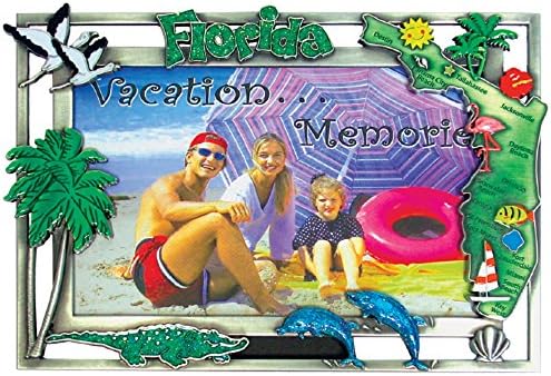 Amazon.com - Florida Picture Frame Souvenir Gifts 4x6 Pewter Photo ...