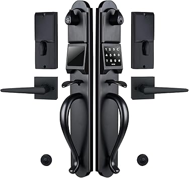 NEWBANG HARDWARE Keypad Deadbolt and Dummy for Double Front Door, Heavy ...