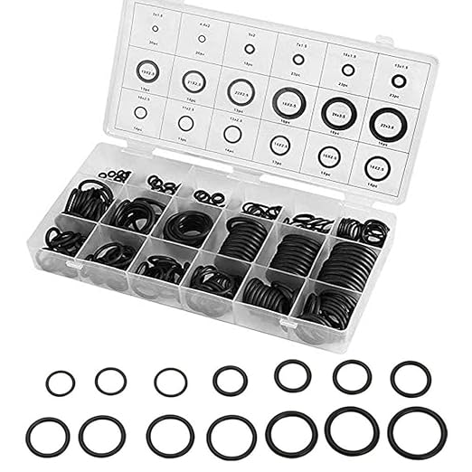 279 Pcs O-Ring Assortment Kit Set, 18 Sizes Rubber Gaskets Seal ...