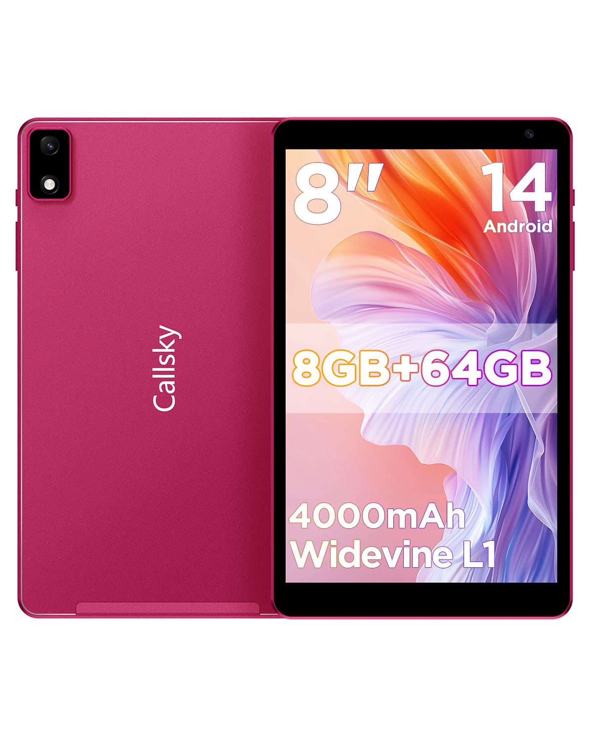 Android Tablet 8 Inch, 12(4+8)GB RAM, 64GB ROM(2TB Expandable), Octa ...