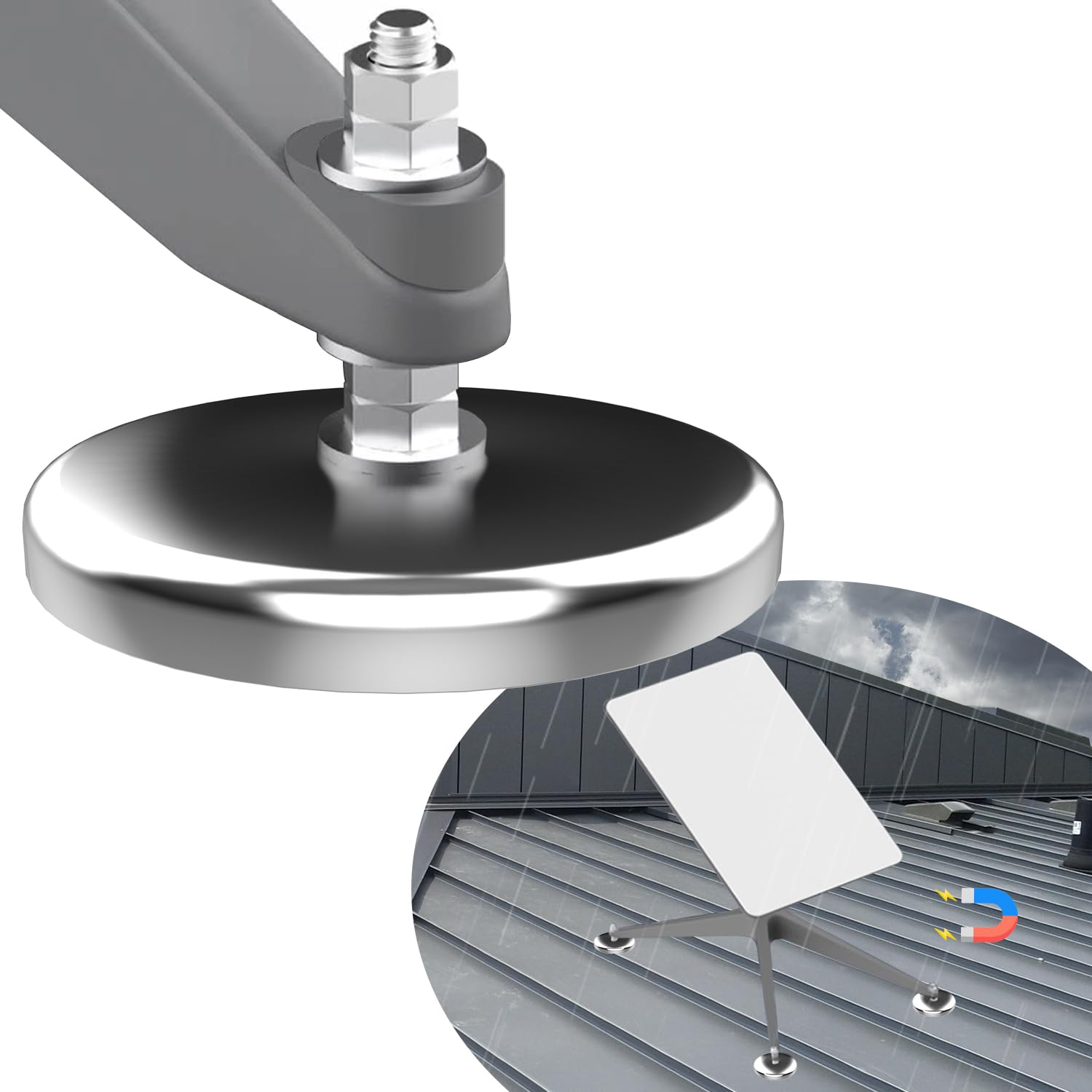 Amazon.com: 600 pounds Magnetic roof Mount for starlink,Strong ...