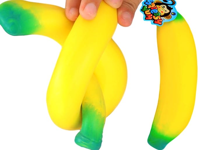 Amazon.com: JA-RU Stretchy Banana Toy (1 Pack) – Sand-Filled Squishy ...