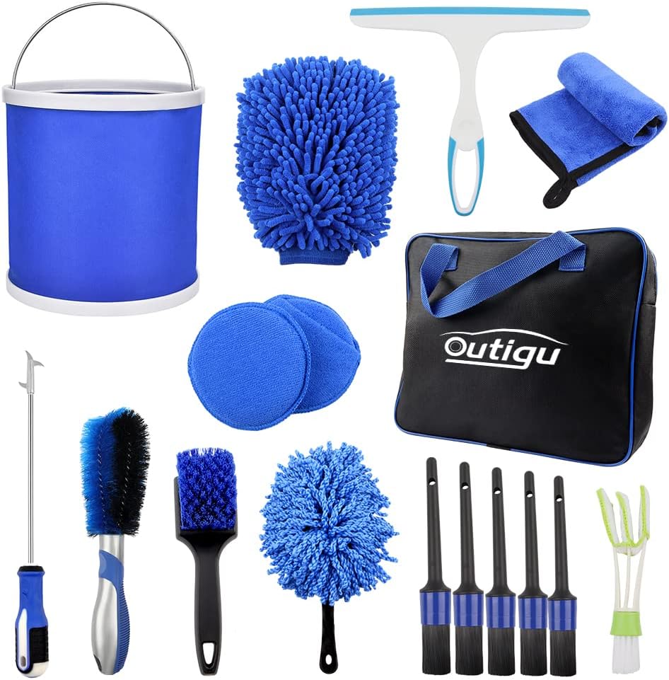GADLANE Car Cleaning Kit - 29 Piece Car Detailing Kit with Storage Bag ...