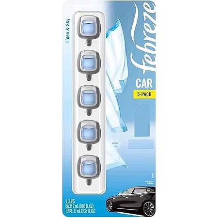 Amazon.com: Febreze Car Air Freshener, Car Vent Clip and Odor Fighter ...