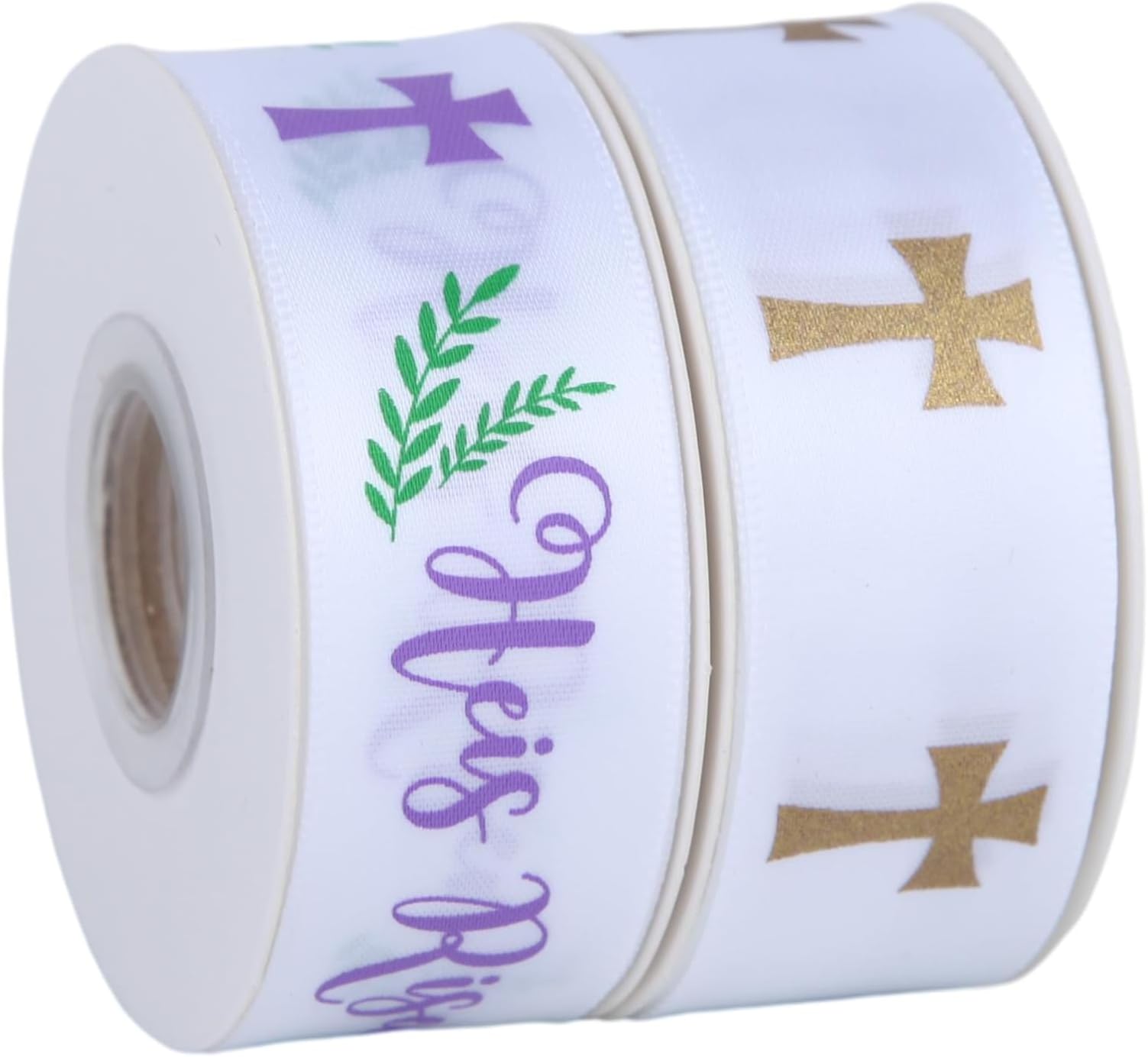 Amazon.com: Hying Jesus Christian Ribbons Wired for Wreath Bows ...